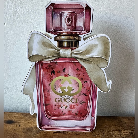 None | Accents | Luxury Perfume Bottle Home Decor With Gold Gs And ...